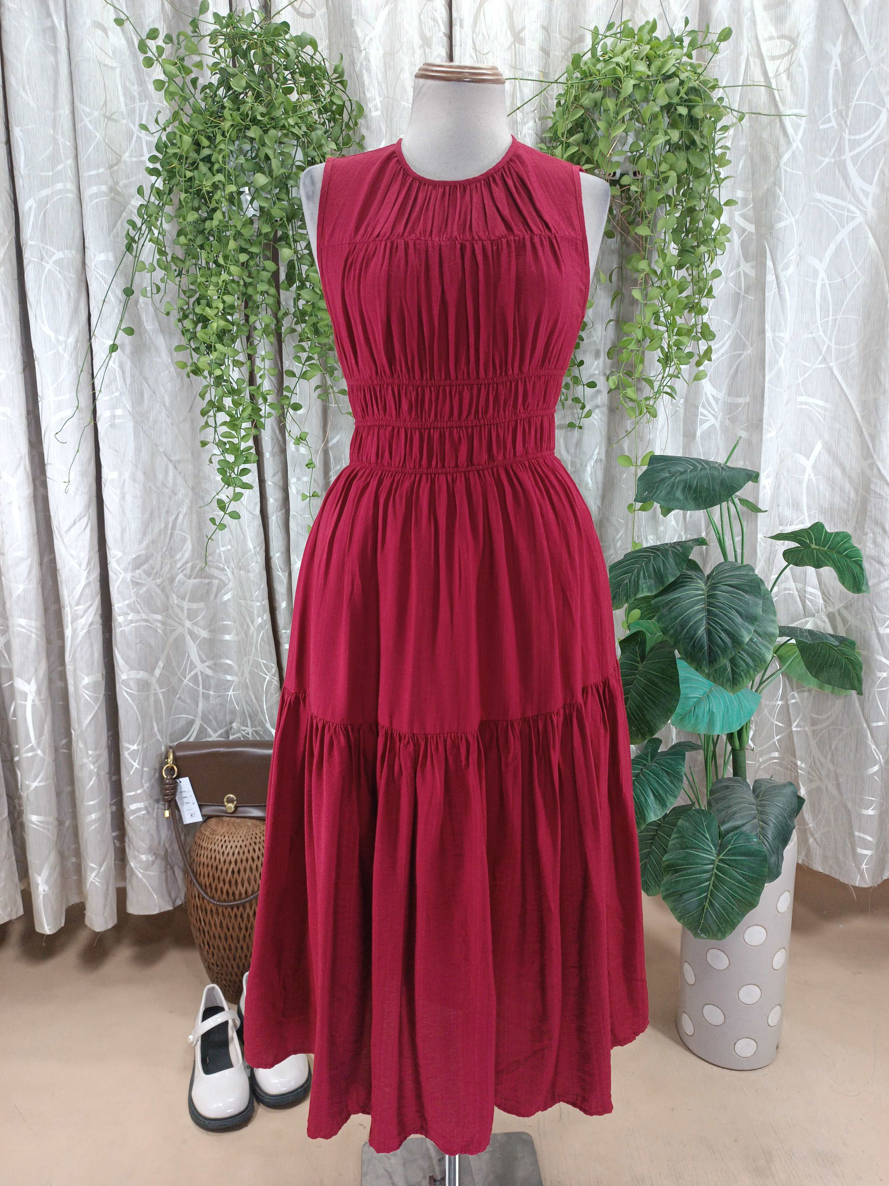 REshare - MARC - Đầm cộc tay xếp li chun